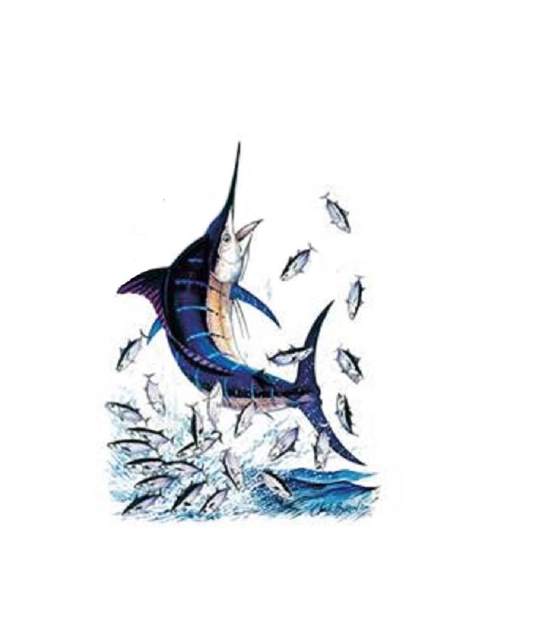 Blue Marlin T Shirt Fish Fishing sweatshirt Hoodie - Etsy
