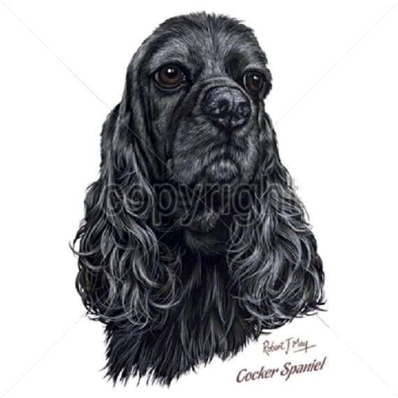 Black Cocker Spaniel Dog T Shirt sweatshirt Hoodie - Etsy