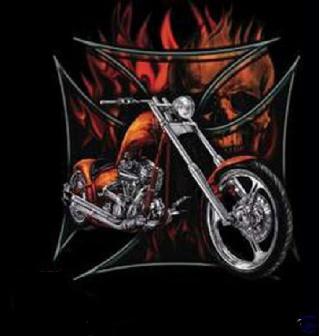 Motorcycle Biker T Shirt Maltese Cross sweatshirt Hoodie - Etsy