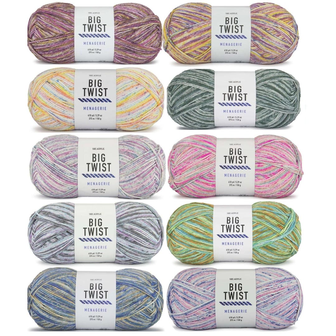 Big Twist Menagerie Yarn 410 Yds 3 Wt. DK Light Worsted Acrylic ...