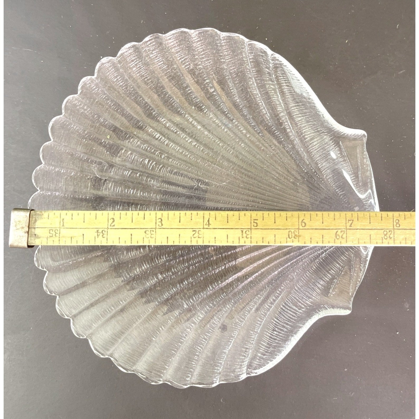 Clam Shell Seashell Shaped Clear Plates 8" X 7.75" X 1" Set of 2 - Etsy