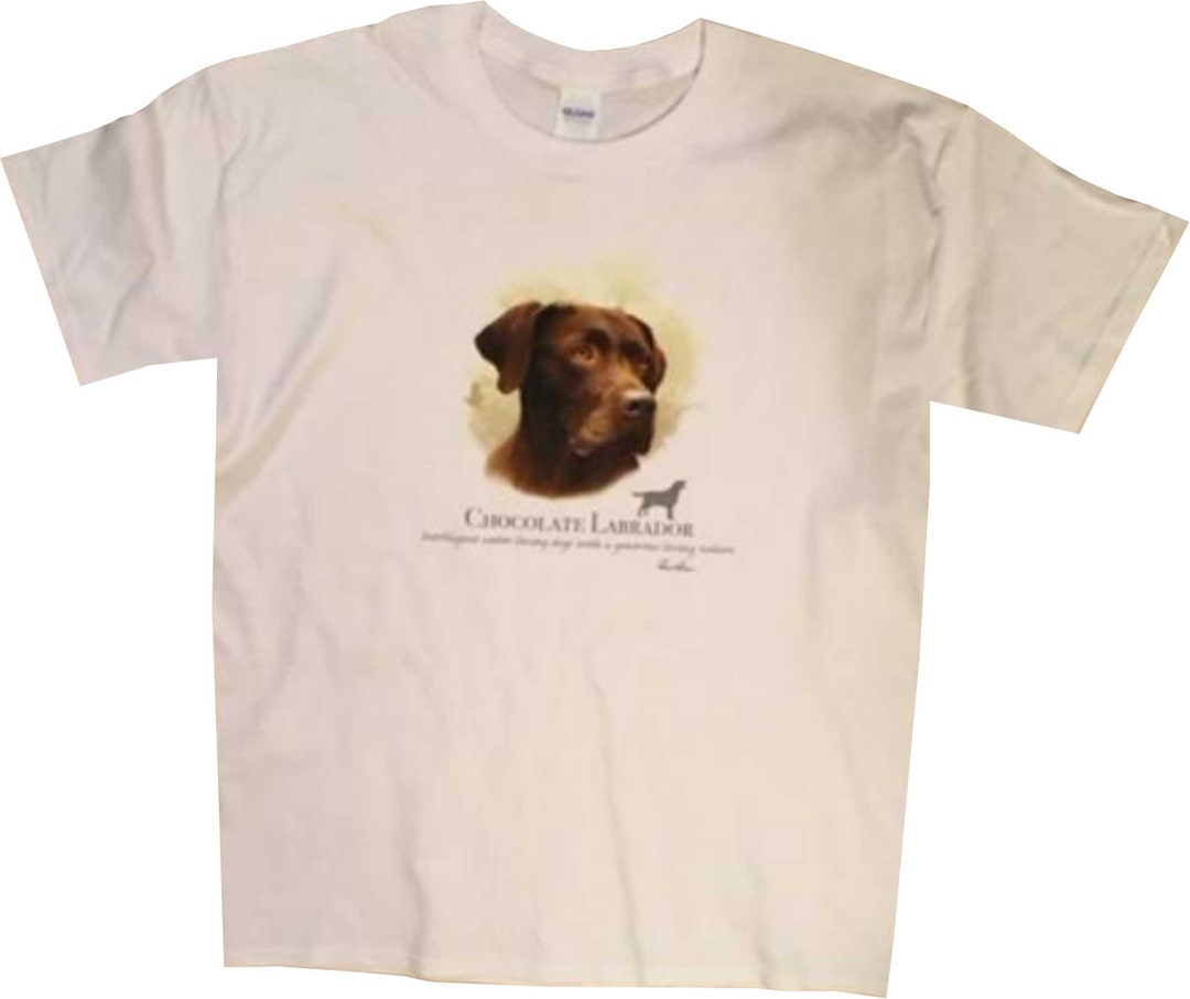 Chocolate Lab Dog T Shirt, Chocolate Labrador (sweatshirt, Hoodie ...