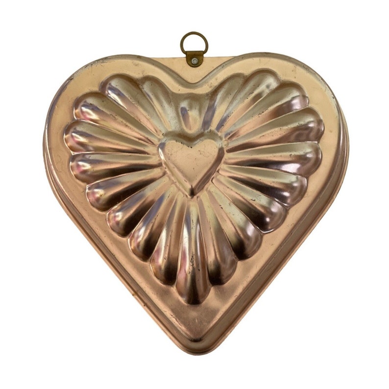 Vintage Copper Jello Gelatin Mold Wall Decor Heart 6.5 X - Etsy