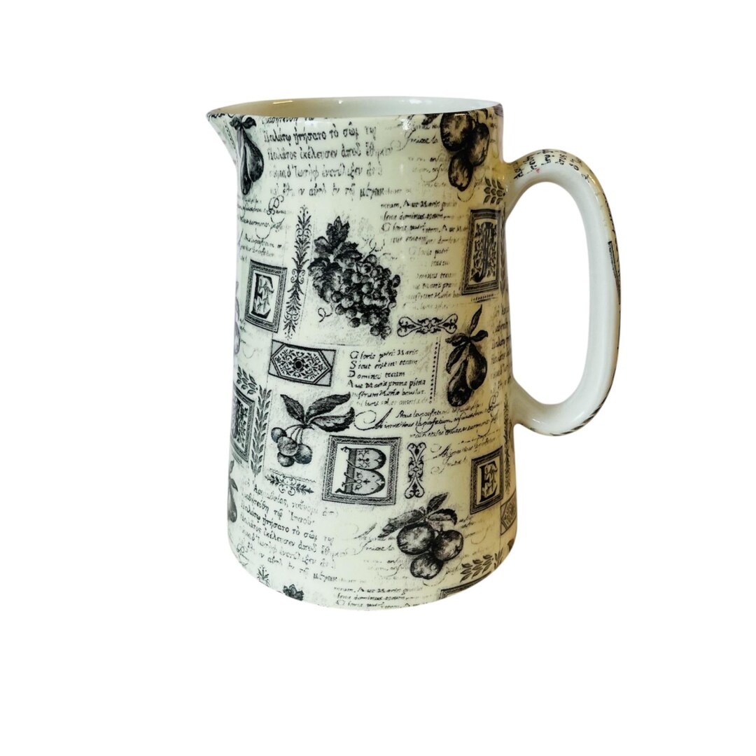 Staffordshire Pitcher Crown Burslem Vintage French Country Design Large ...