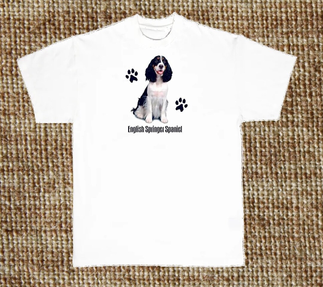 English Springer Spaniel Dog T Shirt, (sweatshirt, Hoodie Available on ...