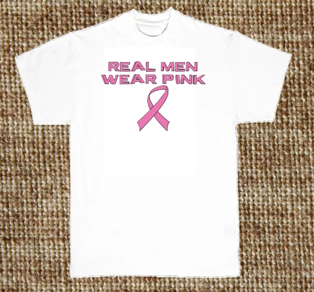 Breast Cancer Awareness Shirt, Real Men Wear Pink, Cancer Ribbon ...