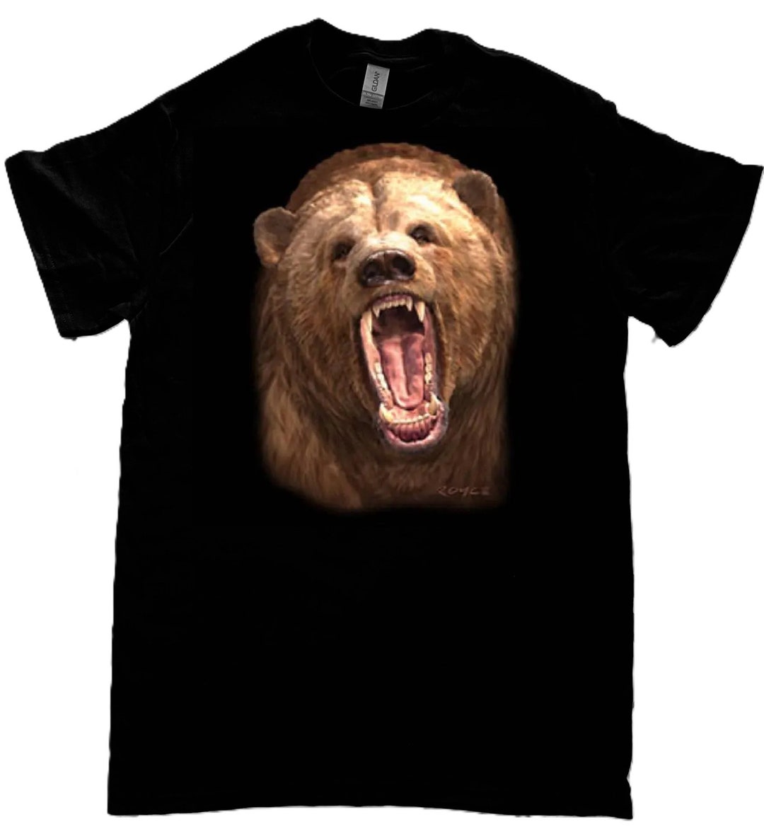 Grizzly Bear T- Shirt, (sweatshirt, Hoodie Available on Request) #227o ...