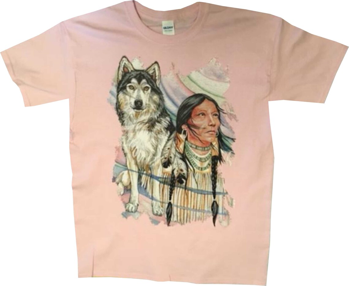 Indian Wolf T Shirt, Southwest Native American, (sweatshirt, Hoodie ...