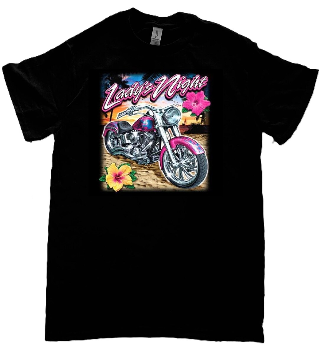 Lady's Night Motorcycle Biker T Shirt, (sweatshirt, Hoodie Available on ...