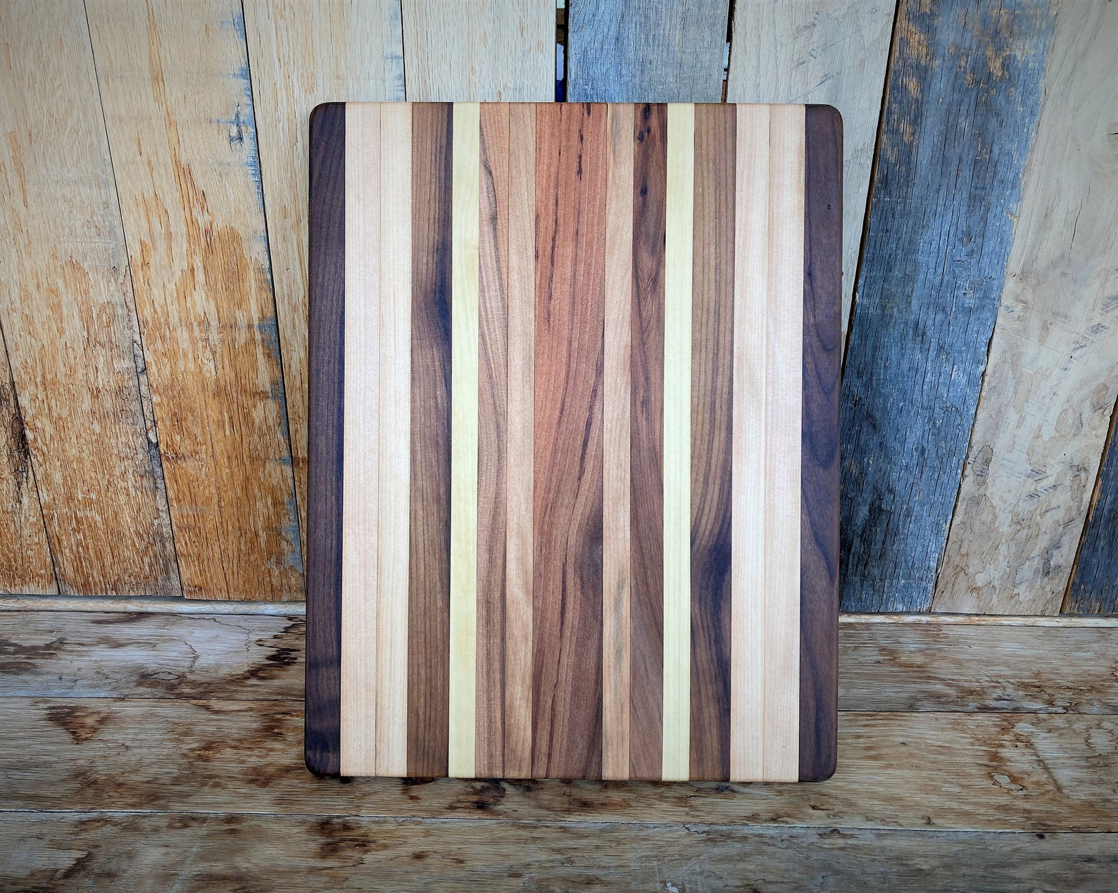 Hand Laid Hardwood Cutting Board CB-109 by Bradley Brand - Made in USA ...