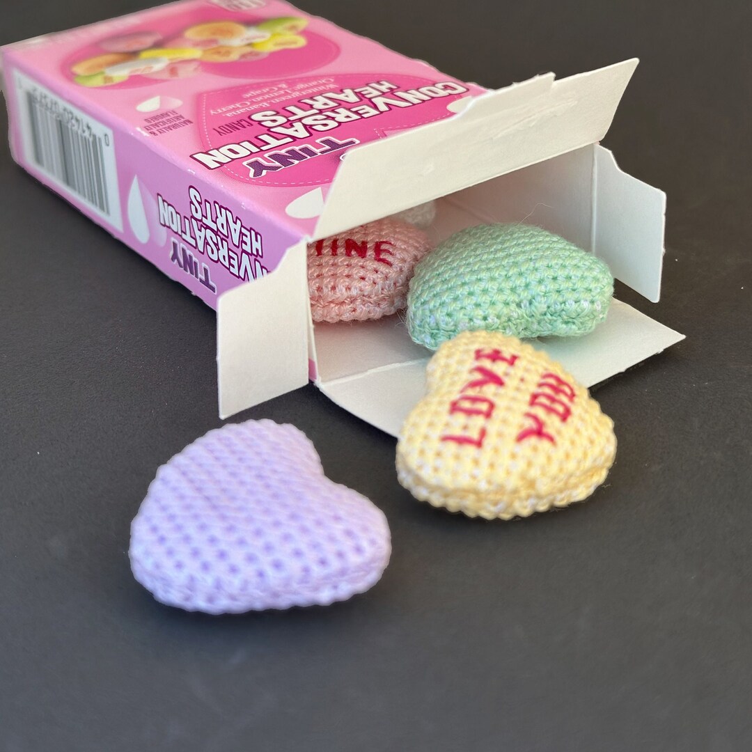 Heart-to-heart! Valentine’s Day Candy 3D Cross Stitch Pattern. Digital ...