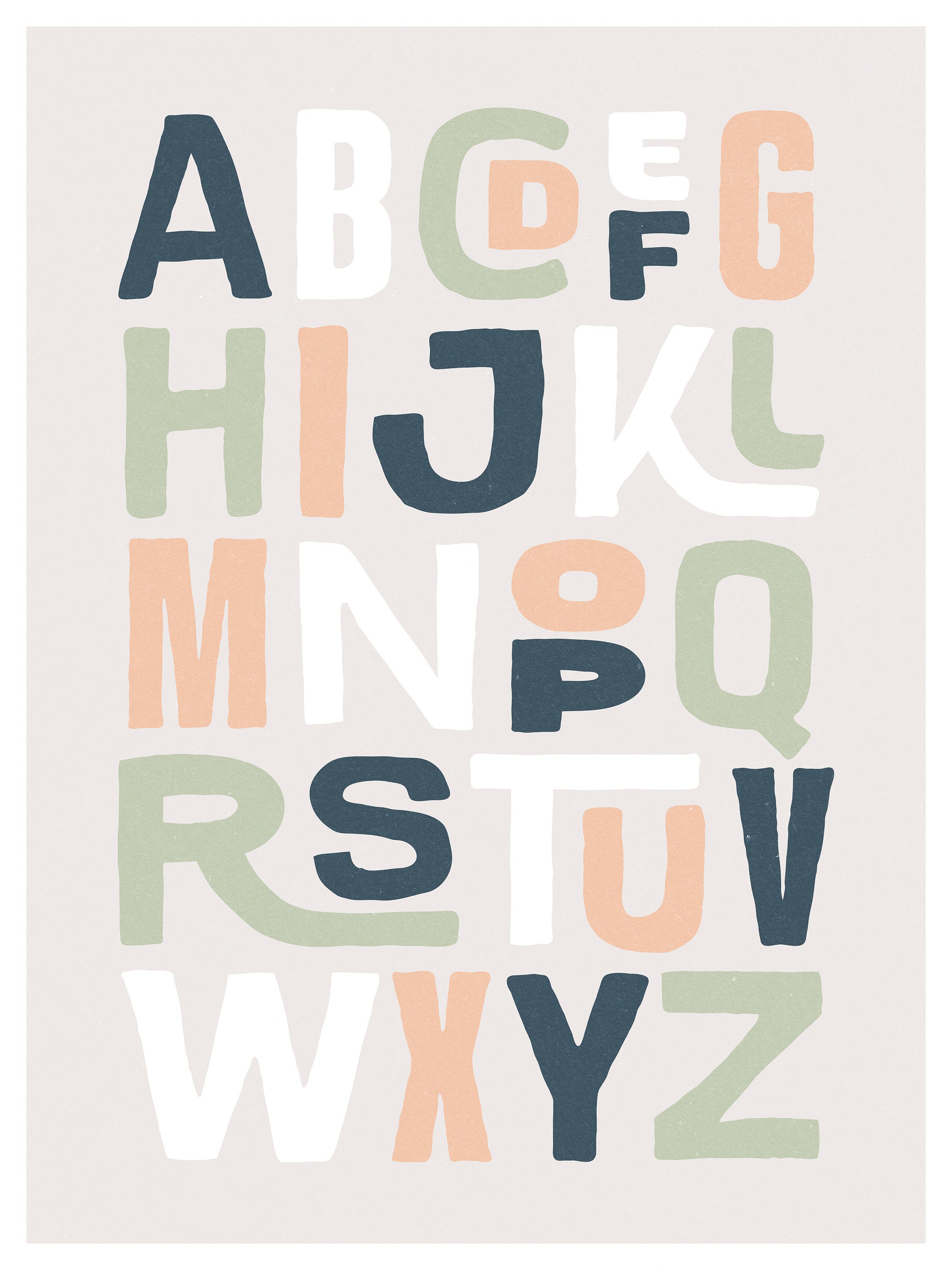 ABC Poster - Etsy