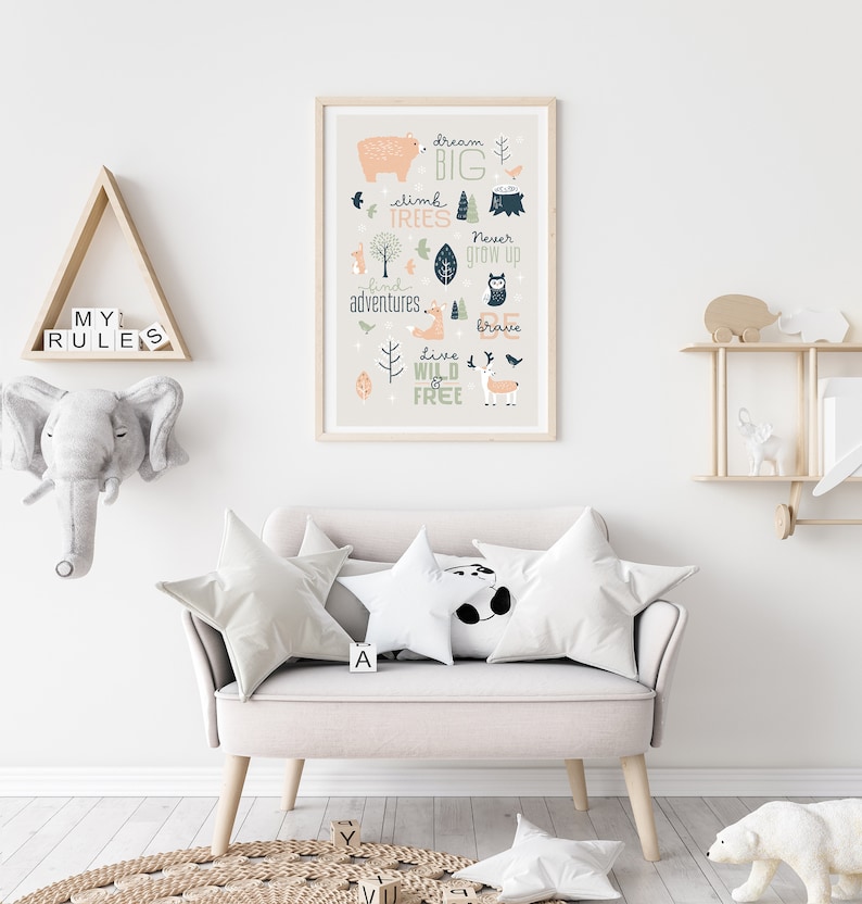 Kids Quotes Poster - Forest - Etsy