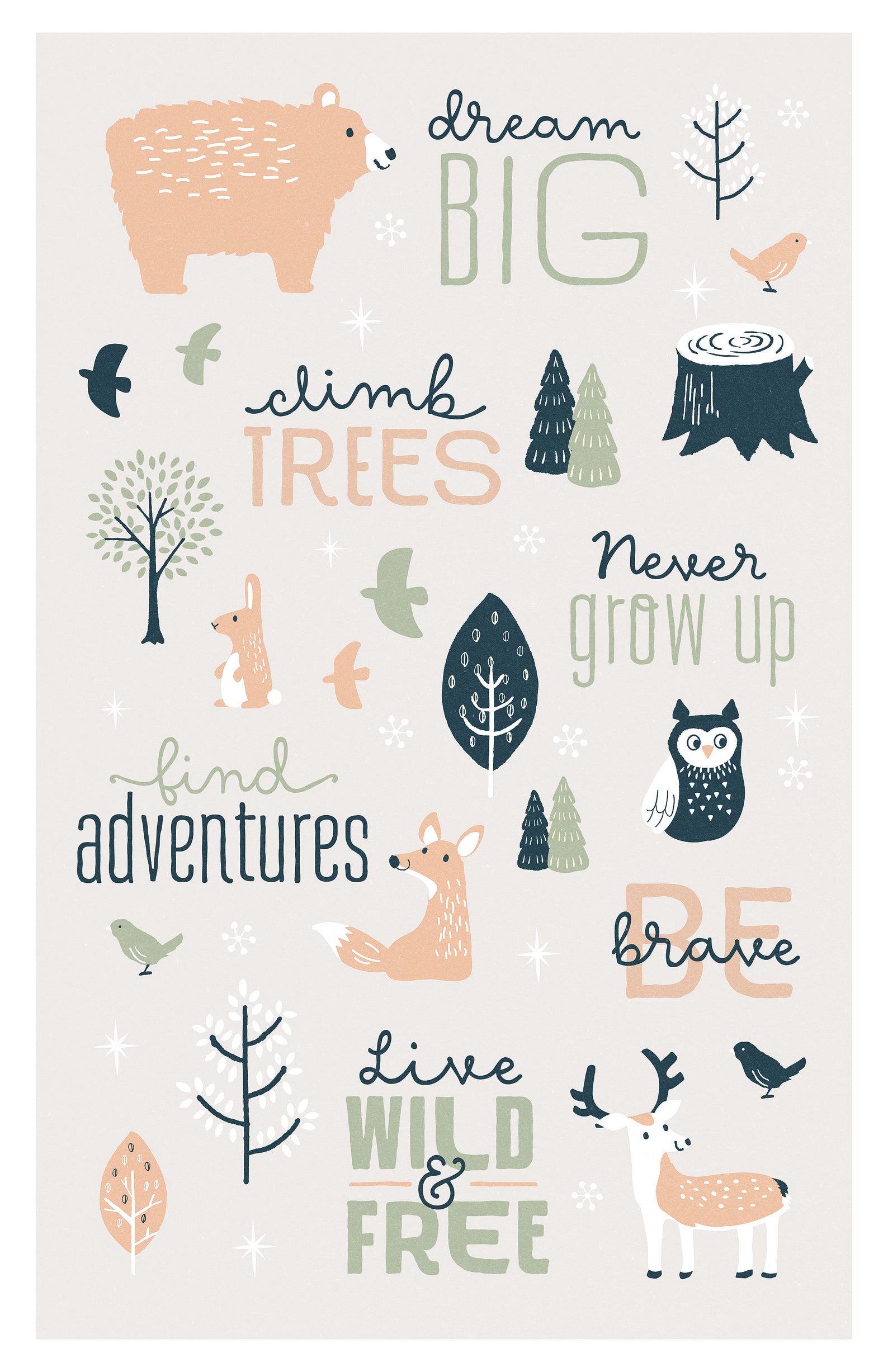 Kids Quotes Poster - Forest - Etsy