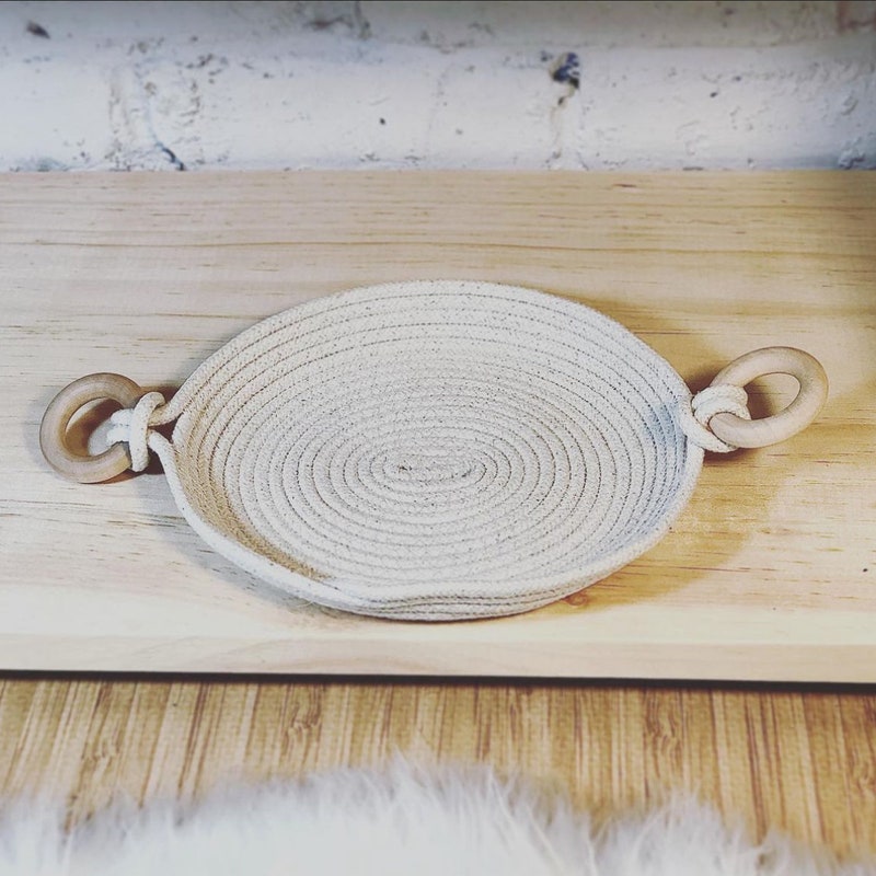 Decorative Coiled Rope Basket - Etsy
