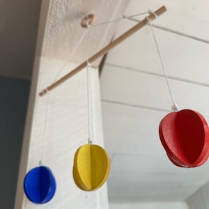Primary Colors Mobile by Essential Montessori - Etsy