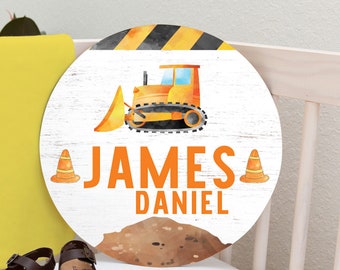 Construction Nursery Sign - Etsy