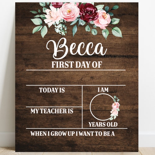 Retro Back to School Sign - Etsy