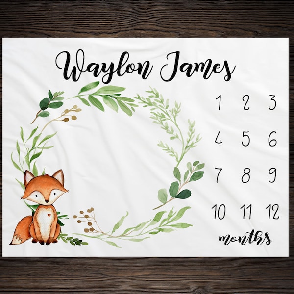 Fox Baby Blanket - Etsy