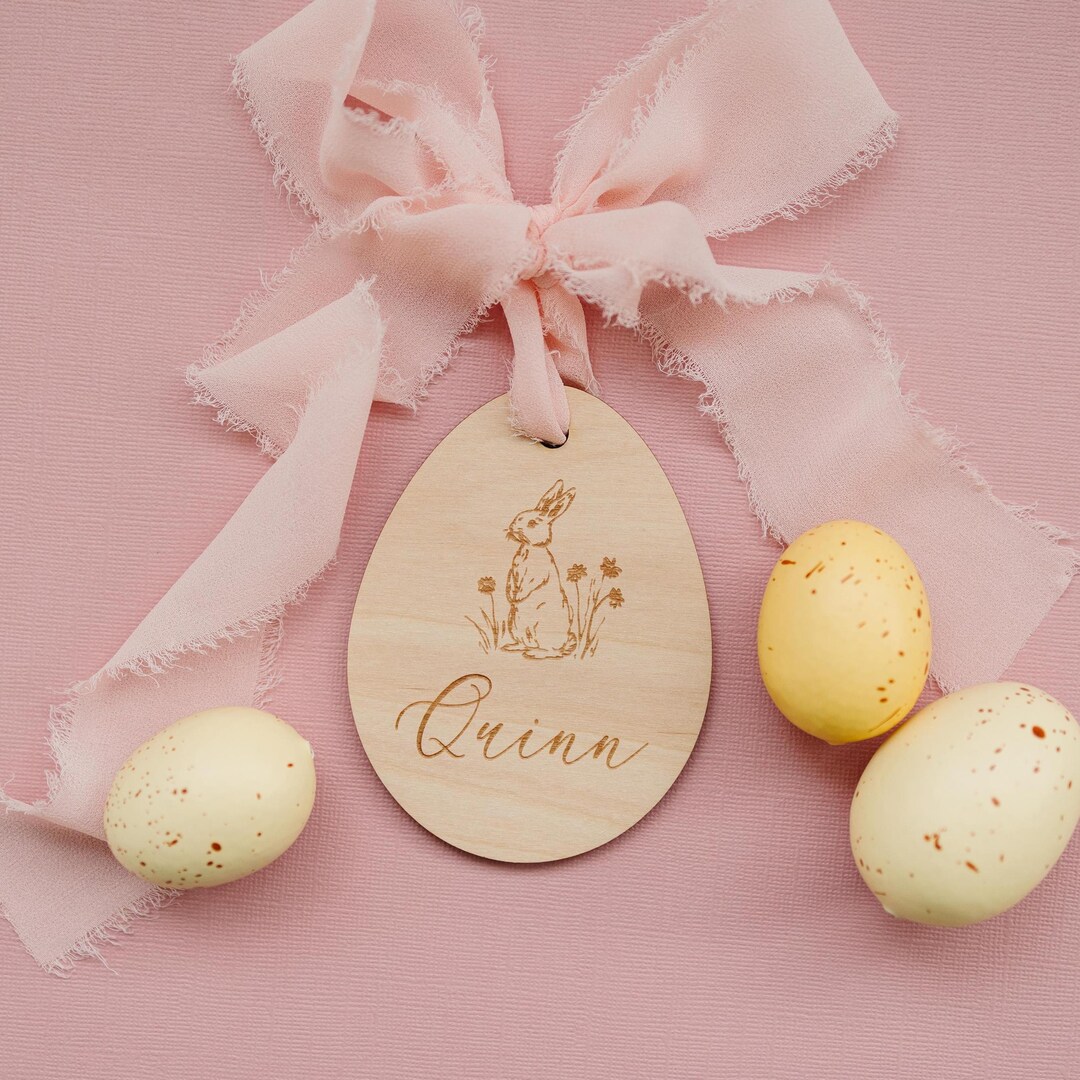 Easter Basket Name Tags, Personalized Easter Basket Tags, Personalized ...