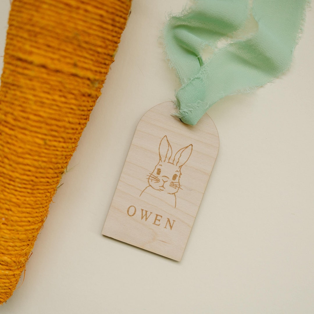 Easter Basket Name Tags, Personalized Easter Basket Tags, Personalized ...