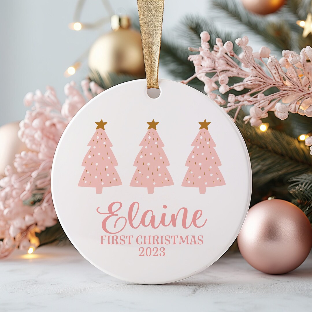 Personalized Baby First Christmas Ornament, Personalized Baby Christmas ...