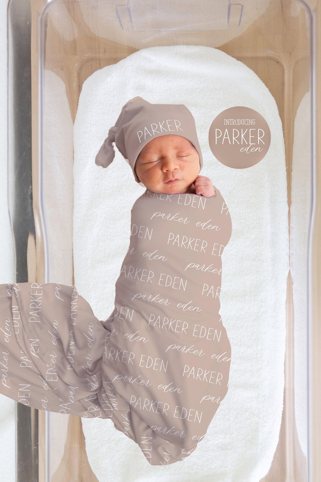 Personalized Gender Neutral Swaddle and Sign - Perfect for Baby Showers ...