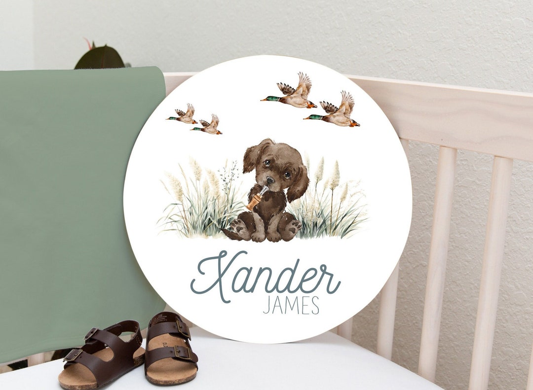 Personalized Mallard Duck Baby Sign, Newborn Name Sign, Mallard Duck ...