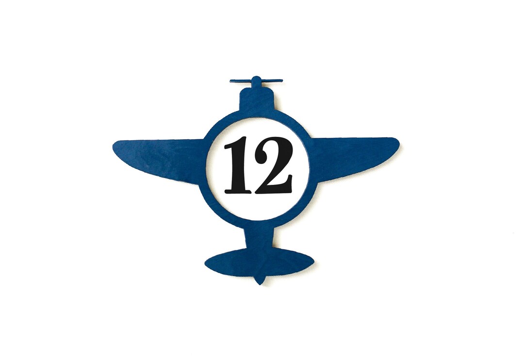 Wood Airplane Marker, Aviation Milestone Blanket Marker, Month Marker ...