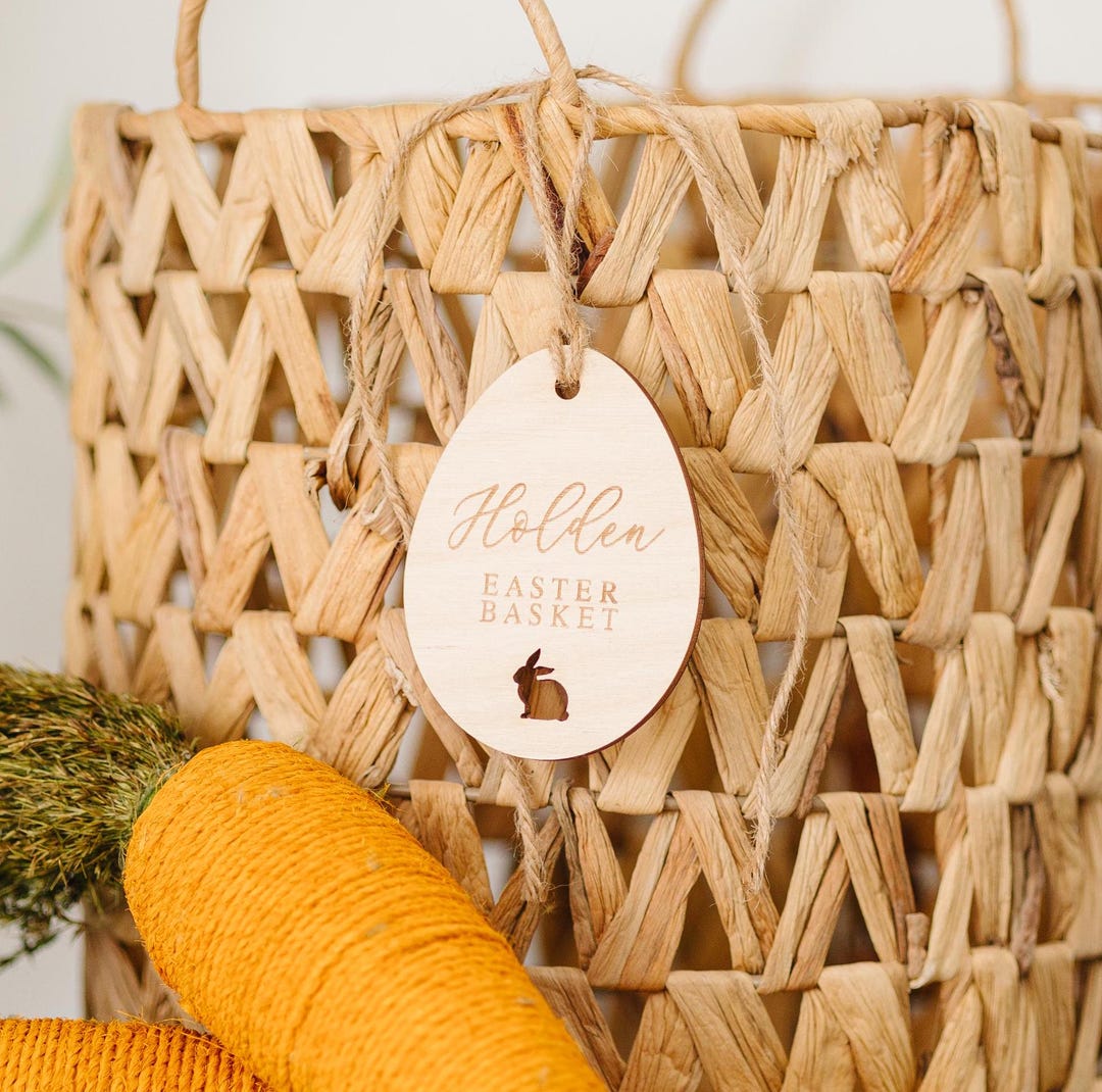 Easter Basket Name Tags, Personalized Easter Basket Tags, Personalized ...