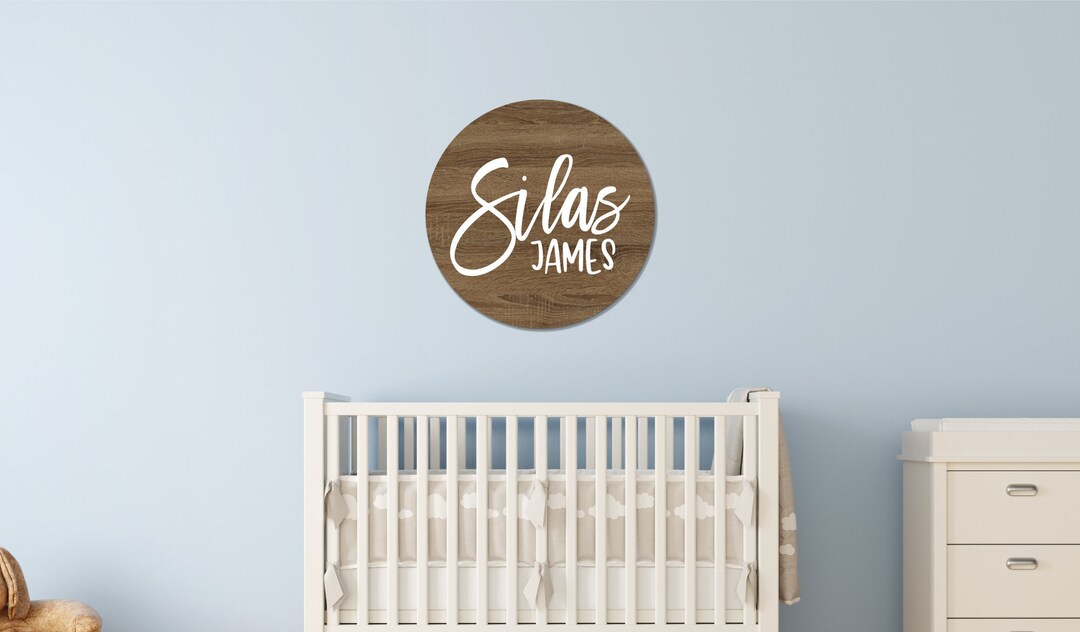Wooden Baby Name Sign Custom Personalized Baby Name Gift Newborn ...