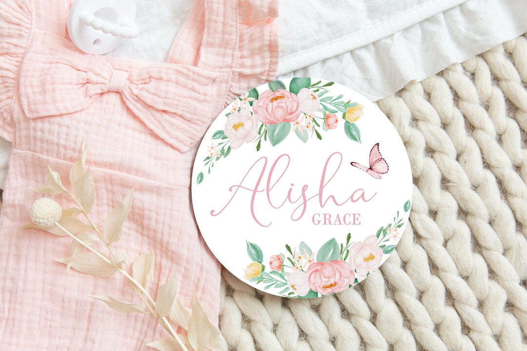 Butterfly Personalized Baby Name Sign, Nursery Room Decor, Kids Room ...