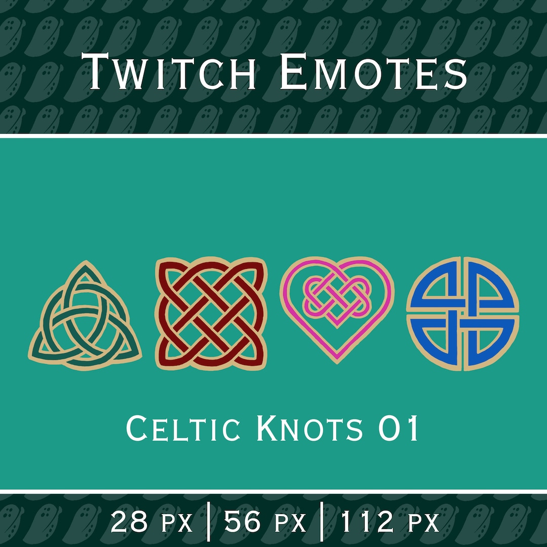 Twitch Celtic Knot Emote Bundle 01 - Etsy