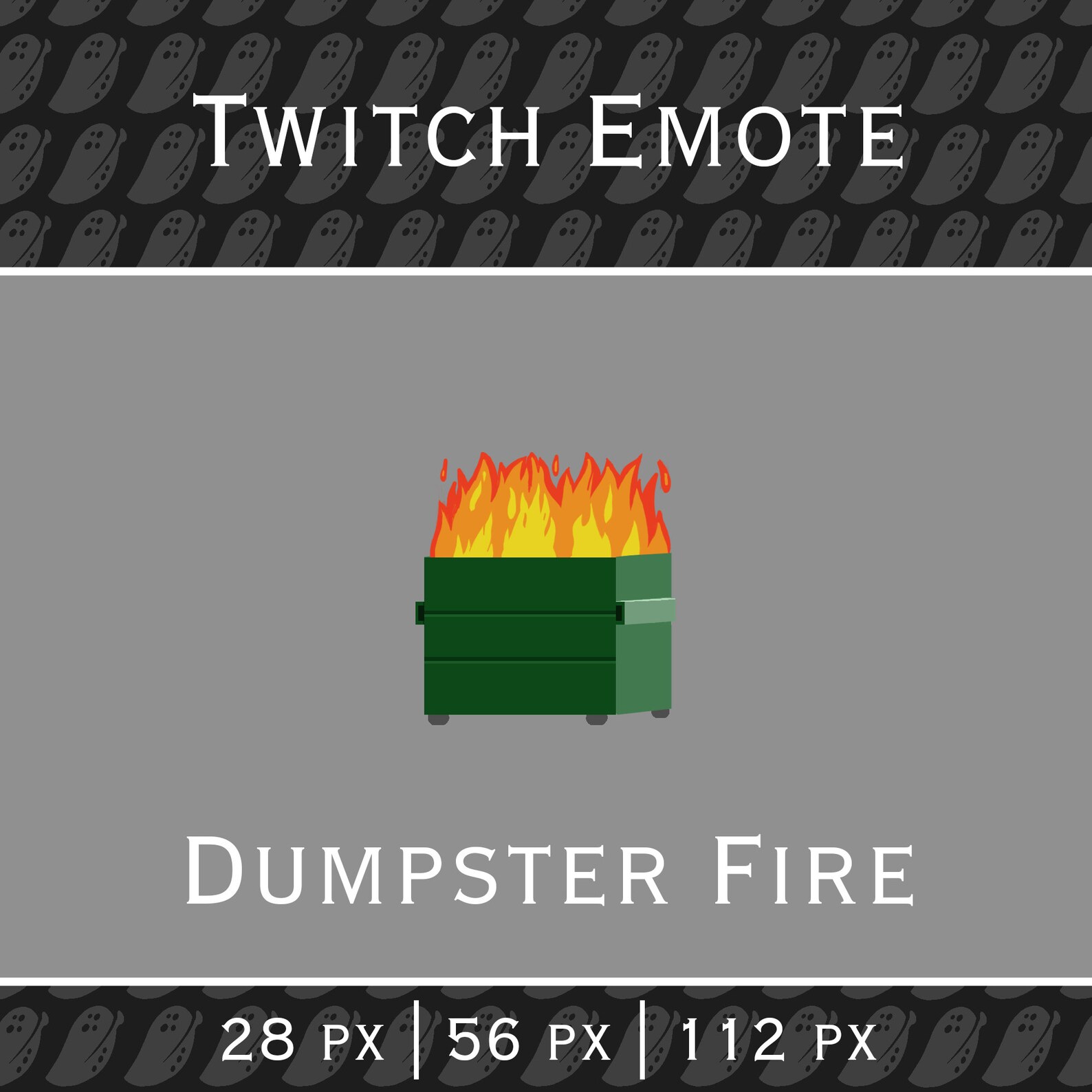 Dumpster Fire Twitch Emote - Etsy