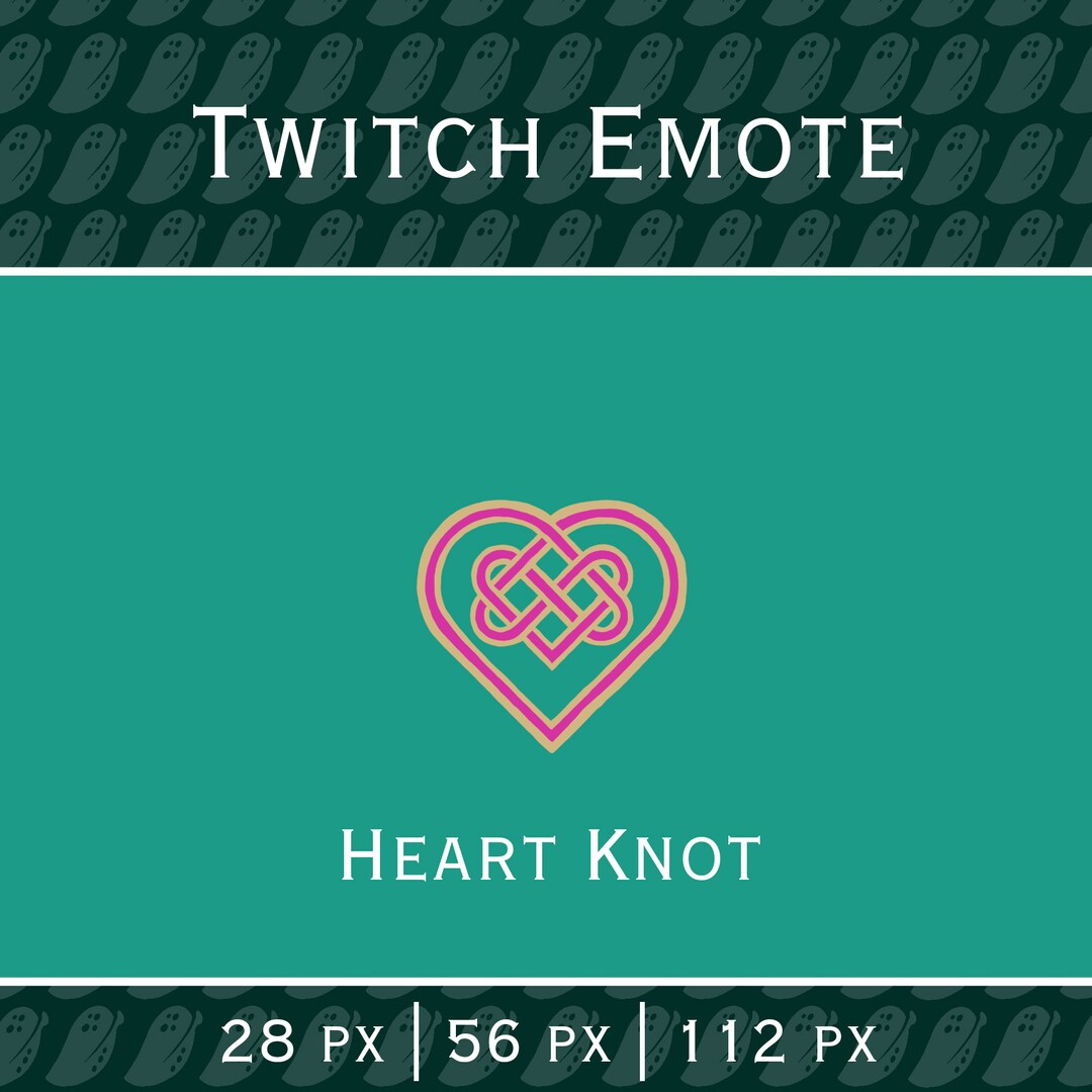Twitch Celtic Heart Knot Emote - Etsy