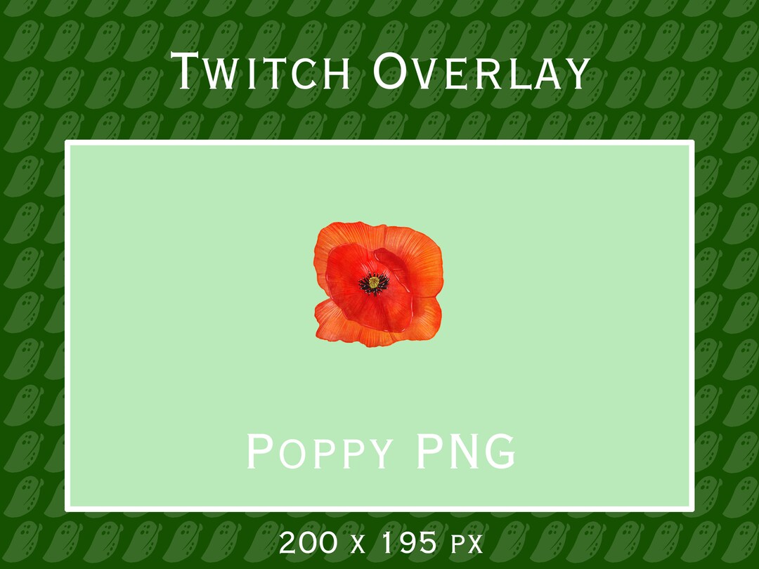 Poppy Twitch Overlay PNG - Etsy