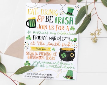 Irish invitation | Etsy