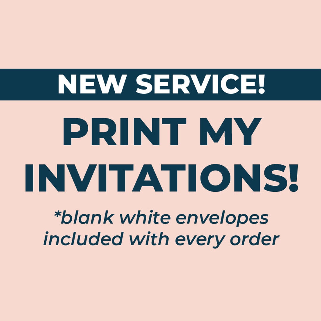 PRINTED INVITATIONS | Printing Services, 5"x7" Invitations With A7 ...