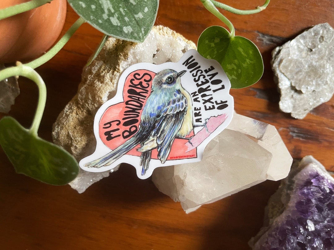 Feminist Stickers: My Boundaries Are an Expression of Love, Quotes ...