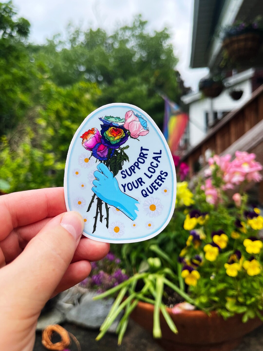 Lgbtq Stickers: Support Your Local Queers, Feminist Sticker - Etsy