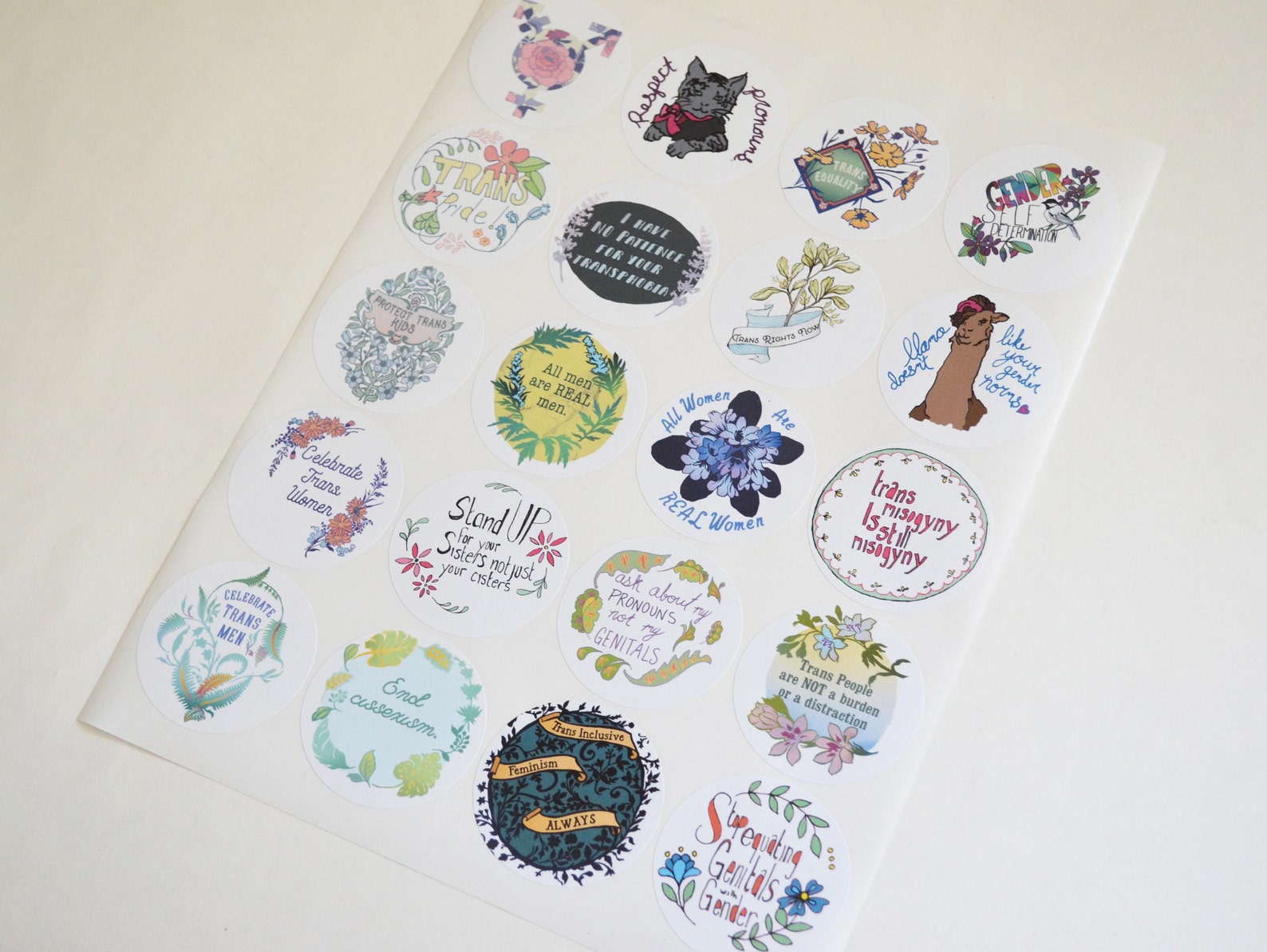 Transgender Pride: Trans Sticker Set | Etsy