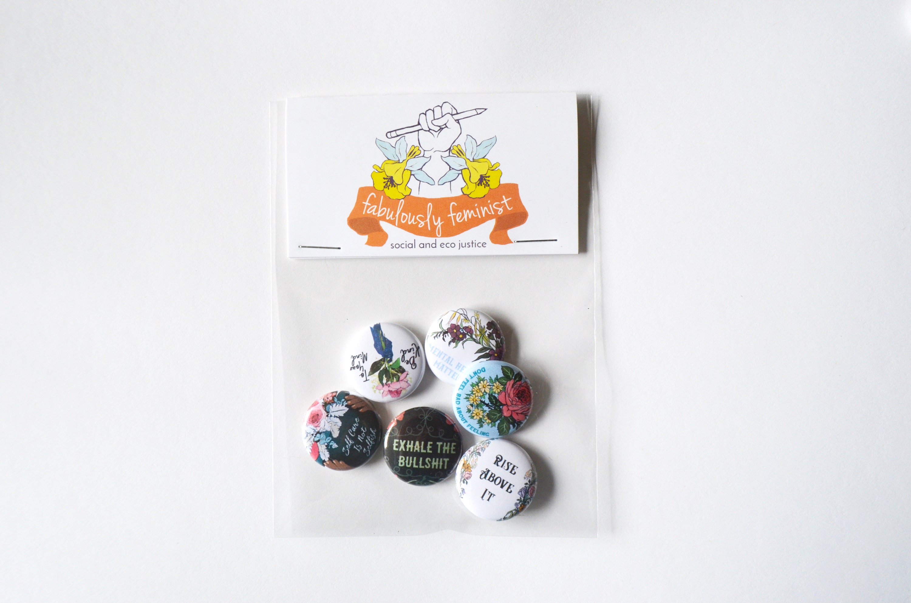 Mental Health Pin Set: 1 Pin Set Self Care is Not - Etsy