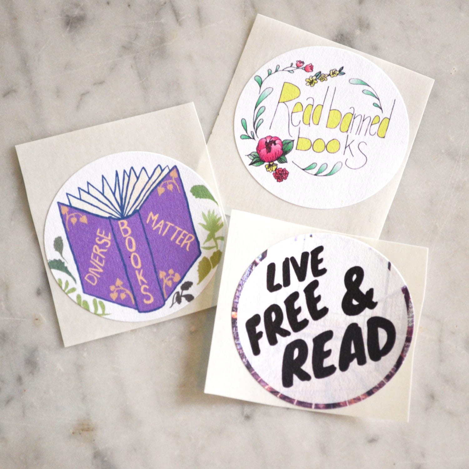 Banned Books Sticker Set: Book Stickers, Bibliophile, Book Lover ...