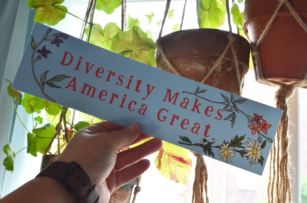 Diversity Makes America Great: Feminist Bumper Sticker - Etsy