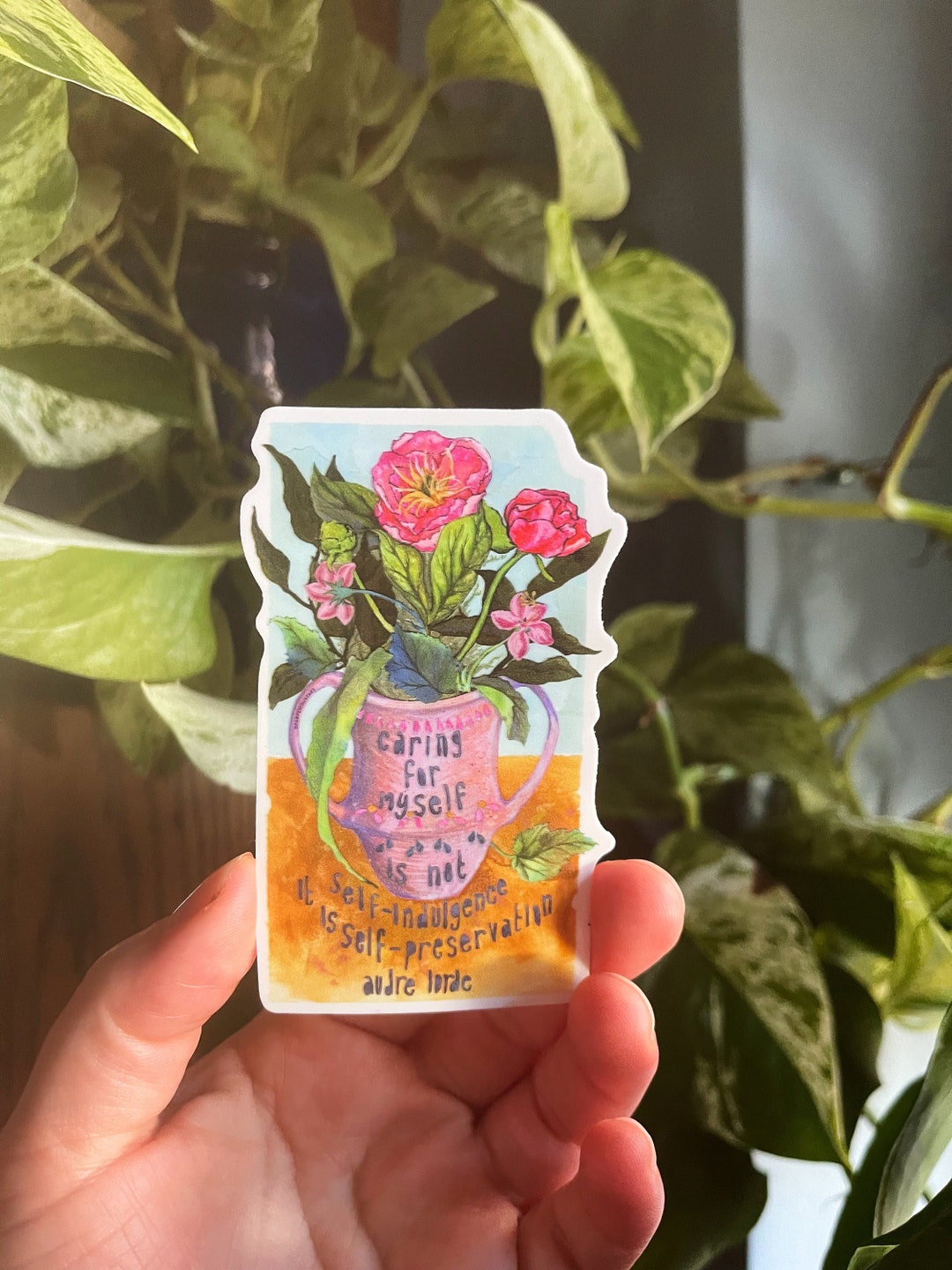 Feminist Stickers: Caring for Myself, Audre Lorde - Etsy