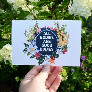 Body Positive Art: All Bodies Are Good Bodies, Feminist Print - Etsy