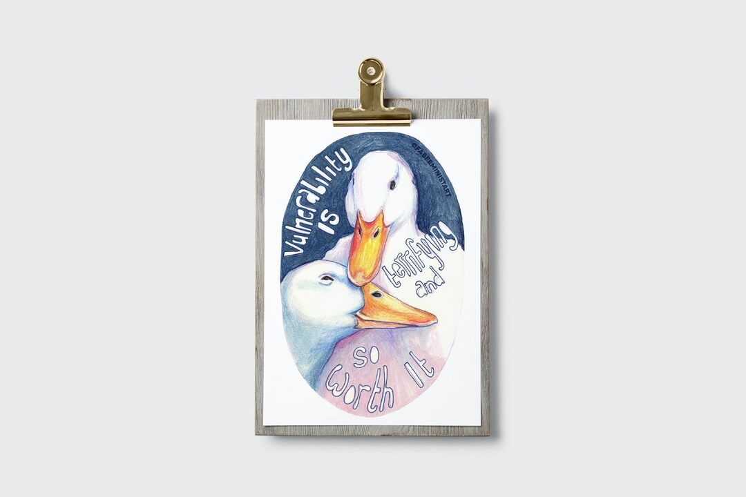 Psychology Poster: Vulnerability is so Terrifying and so Worth It ...