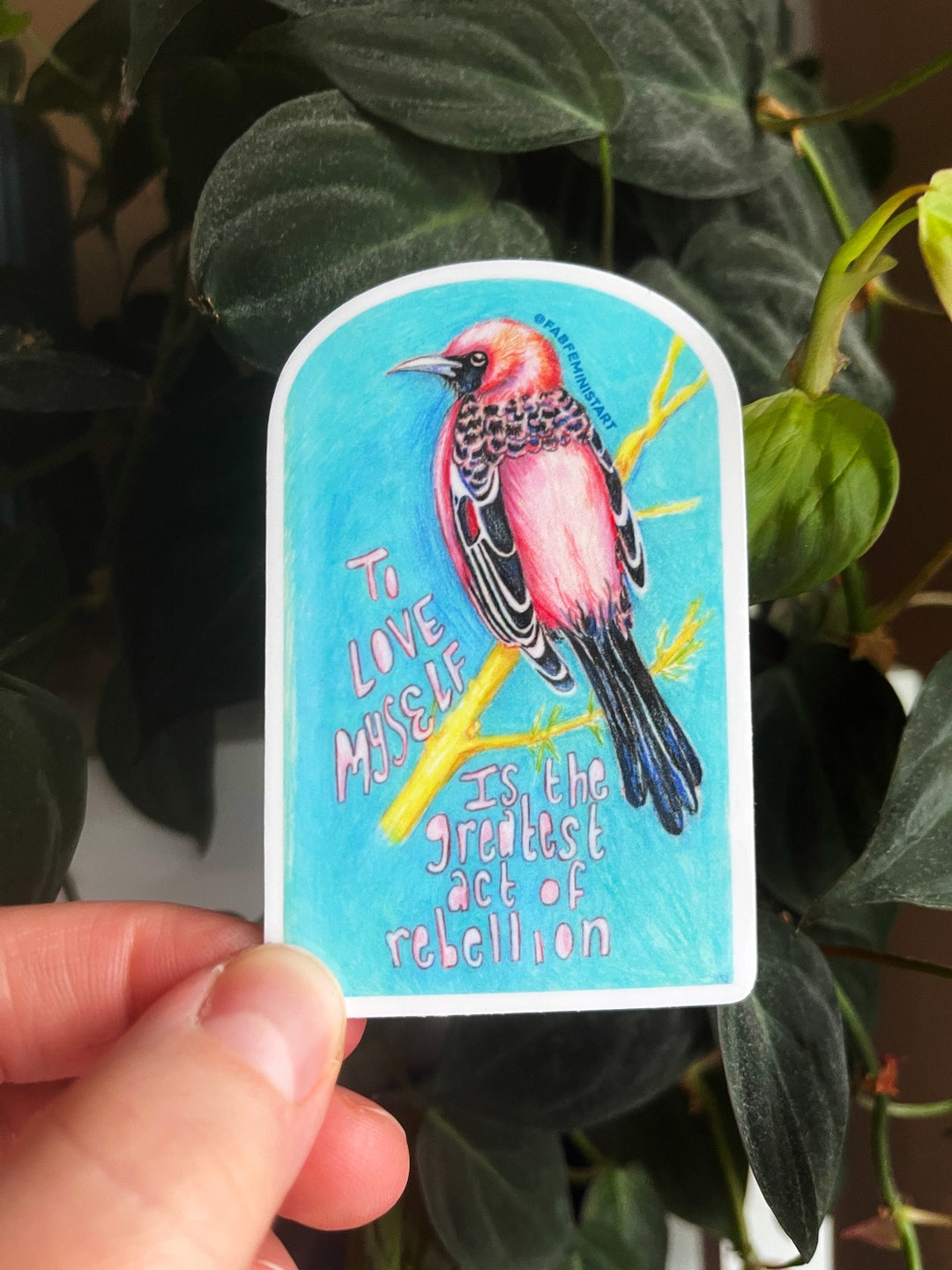 Feminist Stickers: to Love Myself is the Greatest Act of Rebellion ...