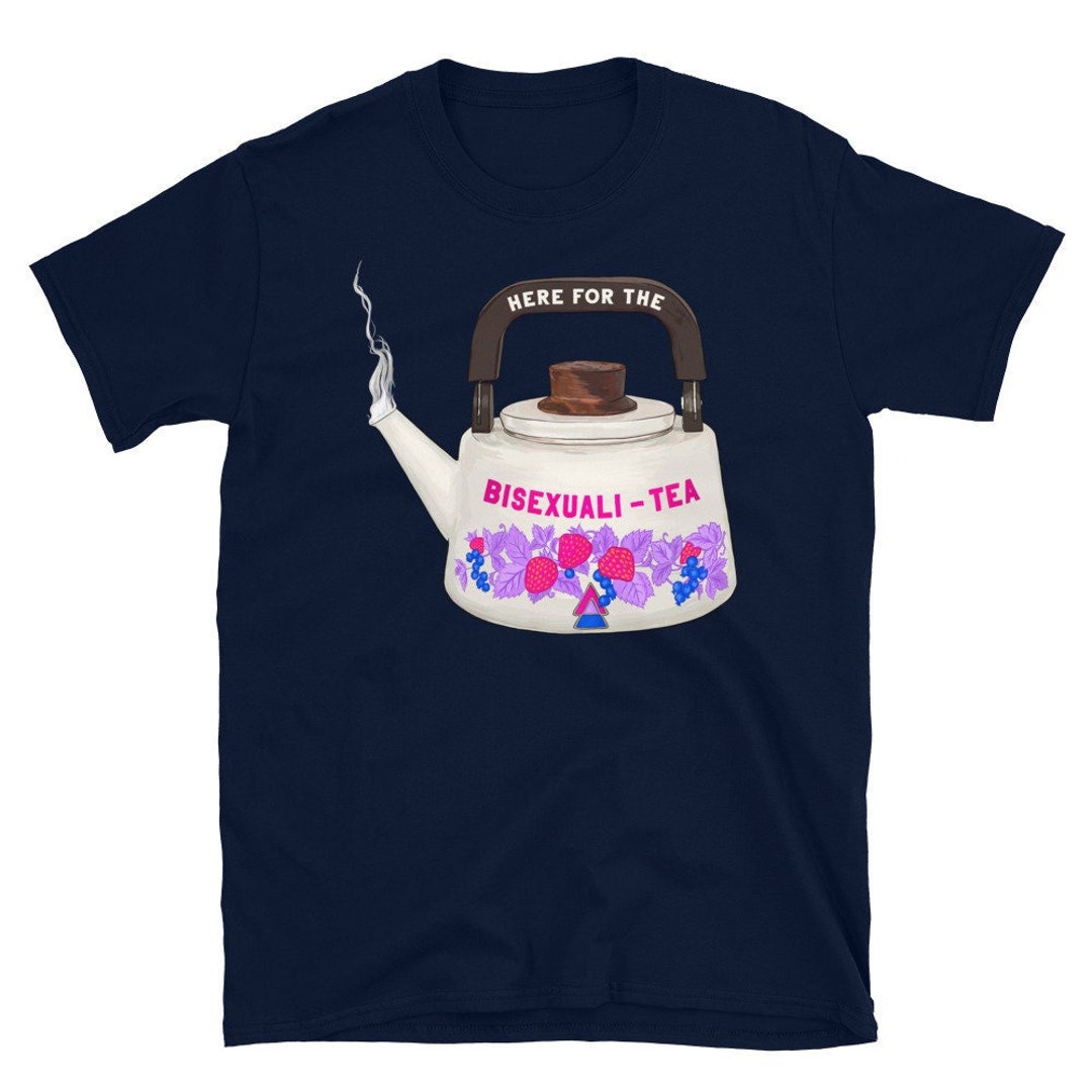 Bi Pride Shirt Here For The Bisexualitea Lgbtq Pride Tee Etsy
