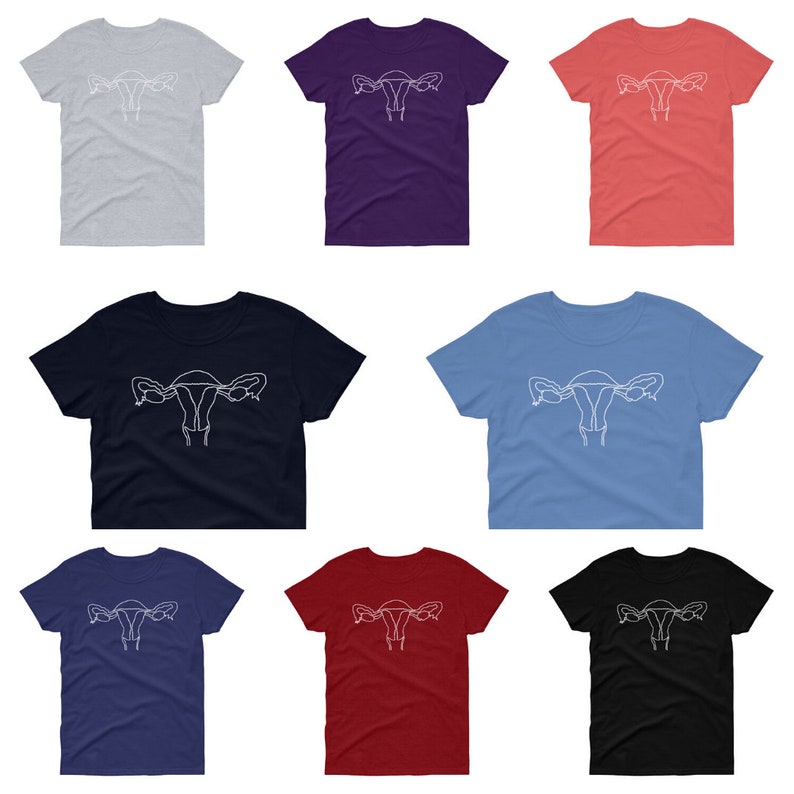 Feminist Shirt Uterus Tee Custom Feminism Shirt Etsy